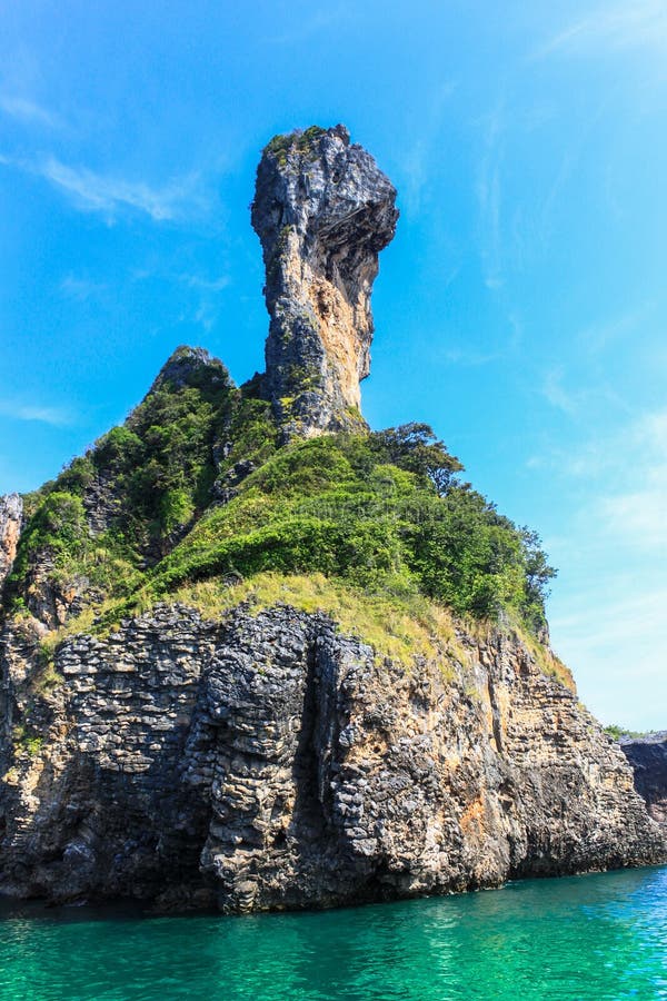 Mountain island on the sea stock photo. Image of heaven - 28447116