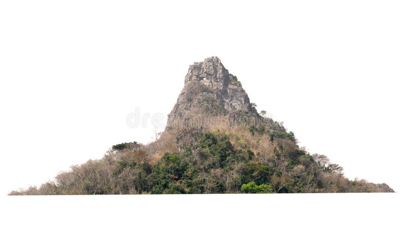 Mountain isolate on white stock photo. Image of abstract - 140274670