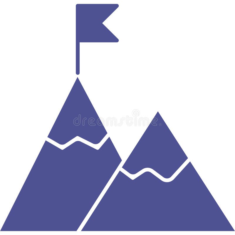 Mountain Isolated Vector Icon Which Can Easily Modify or Edit Stock ...