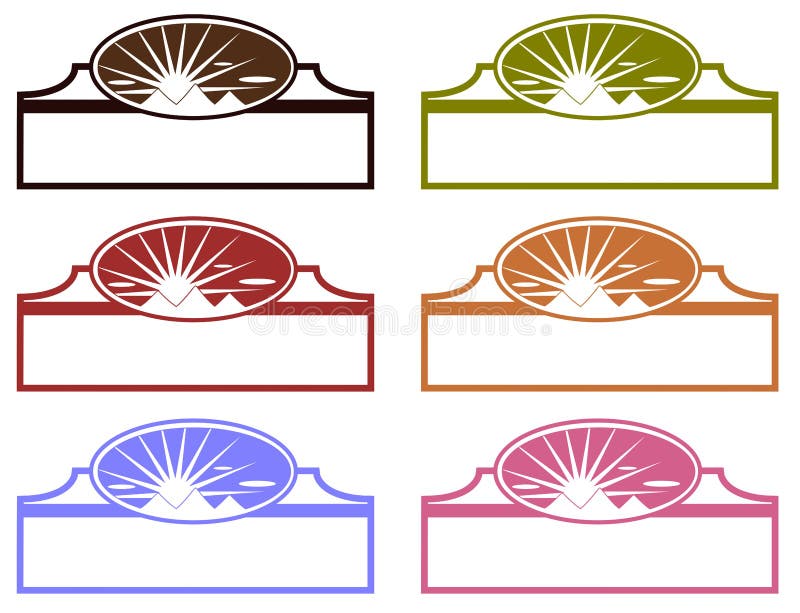 Mountain labels stock vector. Illustration of forest - 32056421