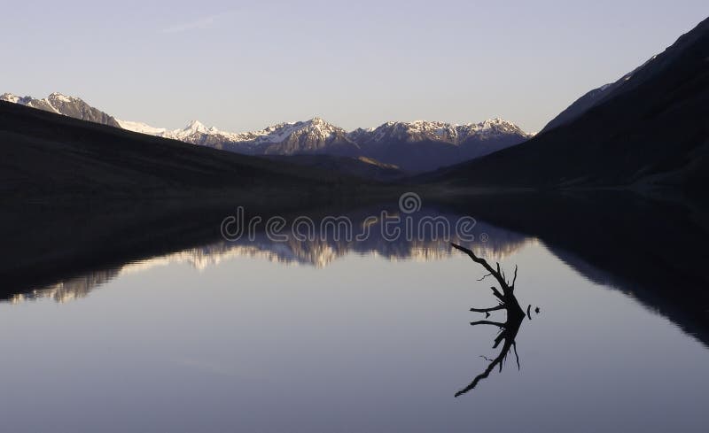 Mountain Lake stock image. Image of lake, zealand, reflection - 246269