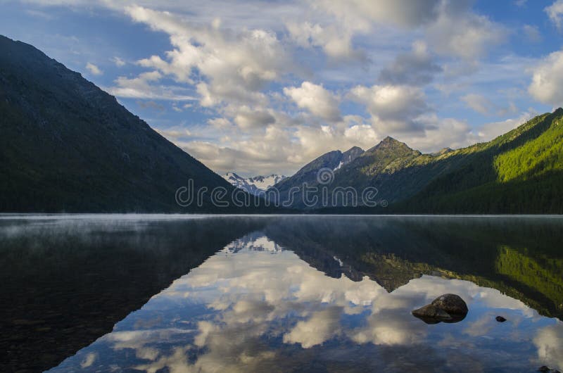 Mountain lake in the Altai stock photo. Image of travel - 113252924