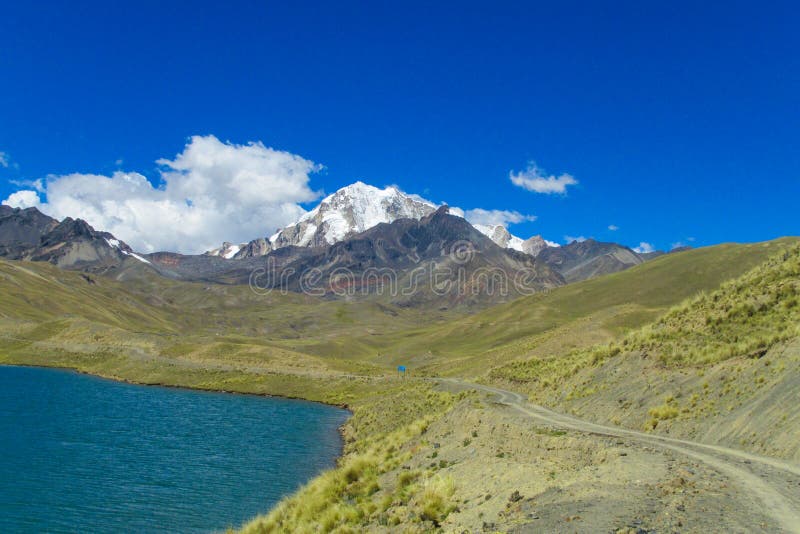 Mountain lake in Andes stock photo. Image of atacama - 83391920