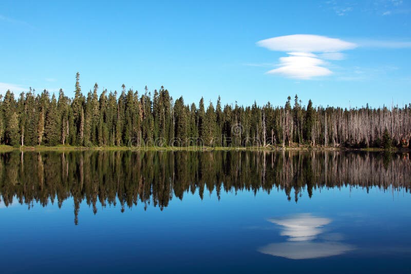 Mountain Lake stock photo. Image of clouds, nature, green - 552994