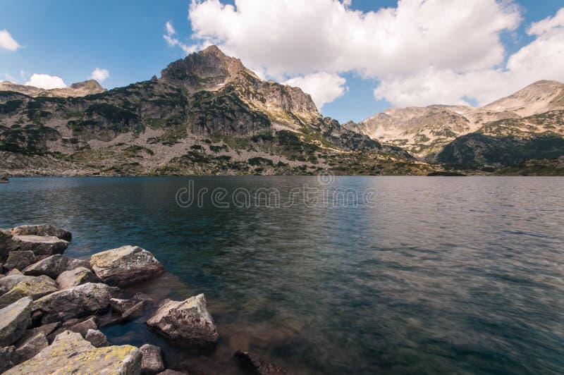 Mountain Lake Light Contrast Stock Image - Image of high, pine: 26006445