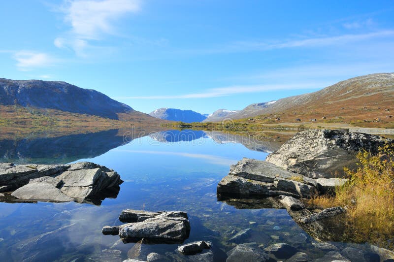 Mountain lake in Norway stock image. Image of stone, lake - 13143979
