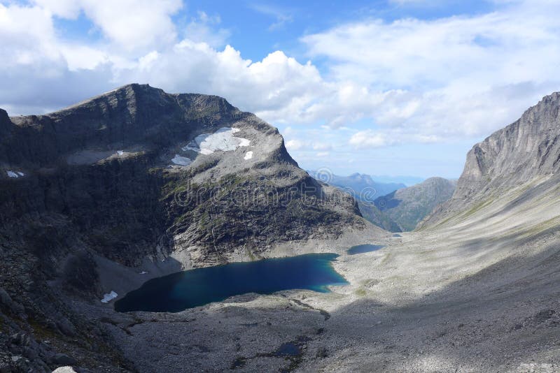 Mountain lake, Norway stock image. Image of pyramind - 73485173