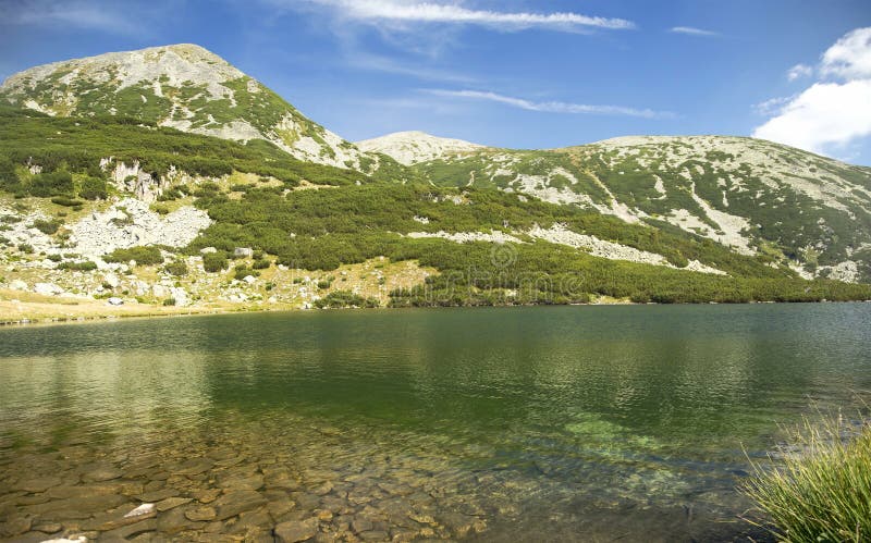 Mountain Lake Scene , Nature Landscape Stock Photo - Image of blue ...