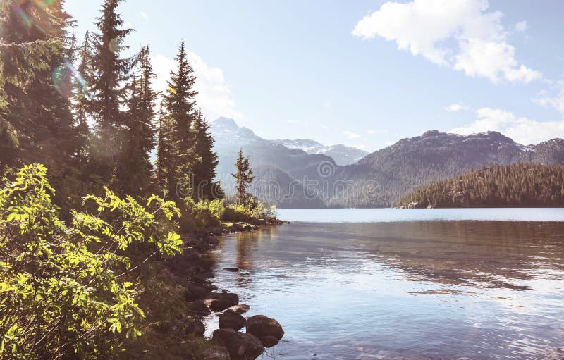 Mountain lake stock image. Image of awesome, lake, landscape - 164615231