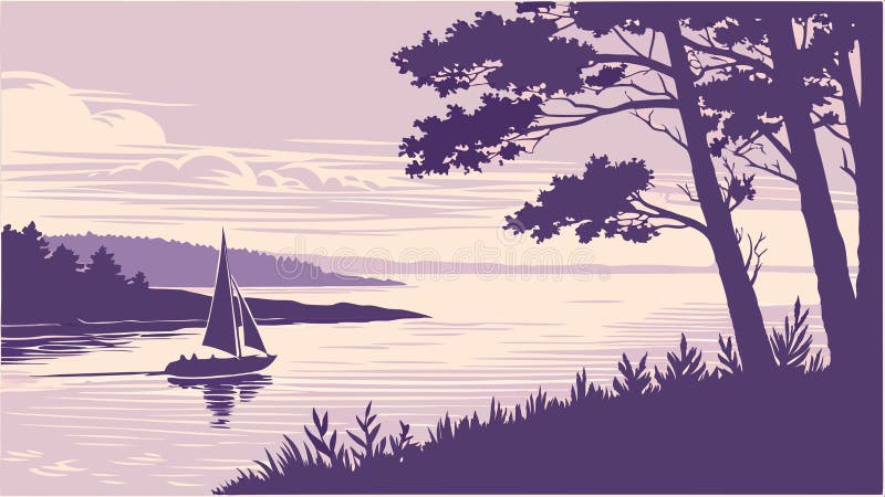 Mountain Lake Sunset, Purple Sky, Sunset Reflection, Evening Lake View ...