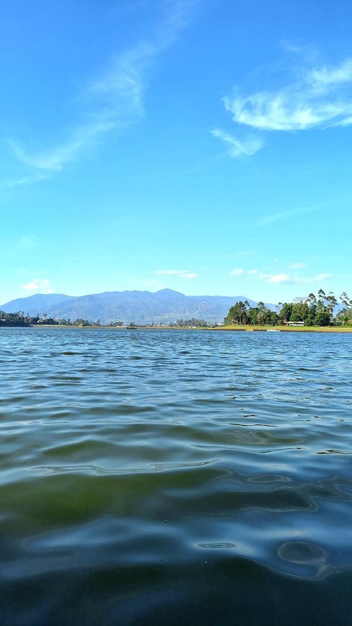 Mountain Lake View in Jawa Barat Indonesia Stock Photo - Image of view ...