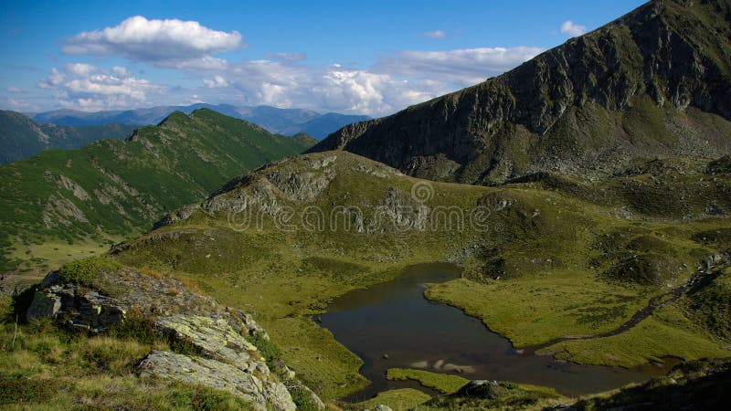 Mountain lake, Yellow lake stock photo. Image of panorama - 38011444
