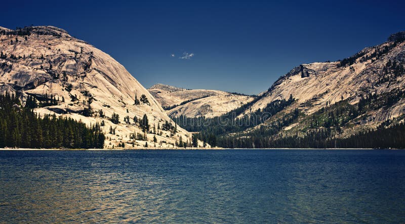 Mountain Lake in Yosemite Valley, California Stock Photo - Image of ...