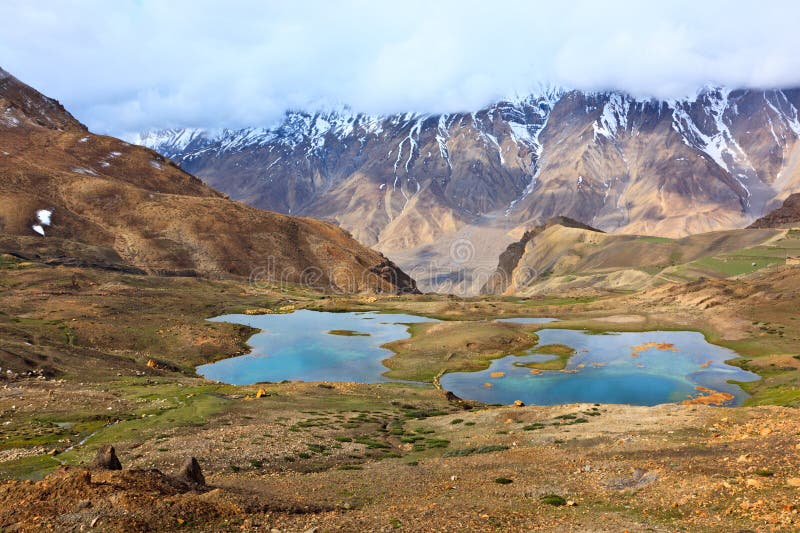 Mountain Lakes in Himalayas Stock Photo - Image of mountain, horizontal ...