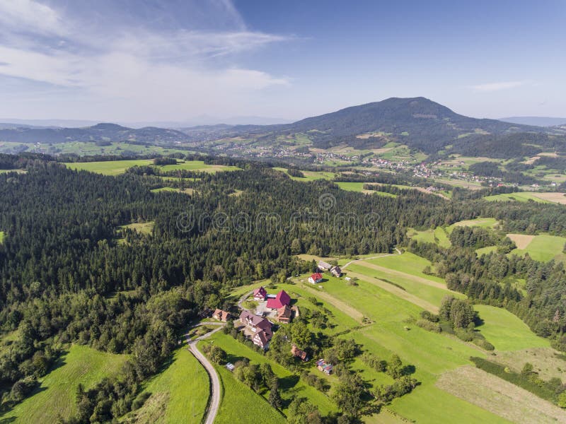 Mountain Landcsape at Summer Time in South of Poland. View from Stock ...