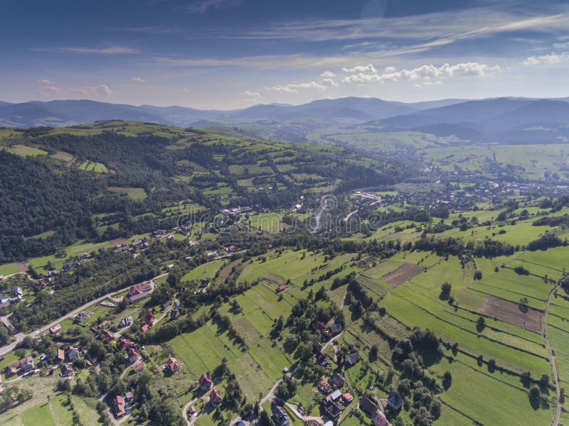 Mountain Landcsape at Summer Time in South of Poland. View from Stock ...