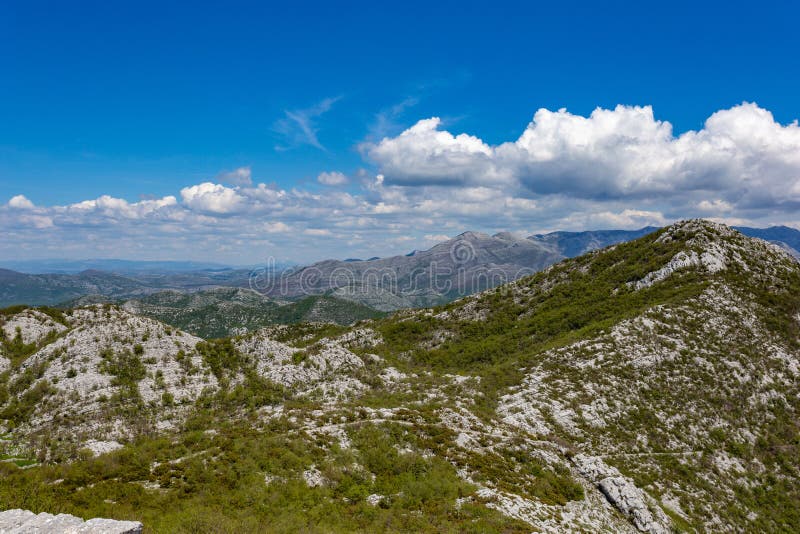 Mountain Landscape on the Adriatic Coast Stock Image - Image of planina ...