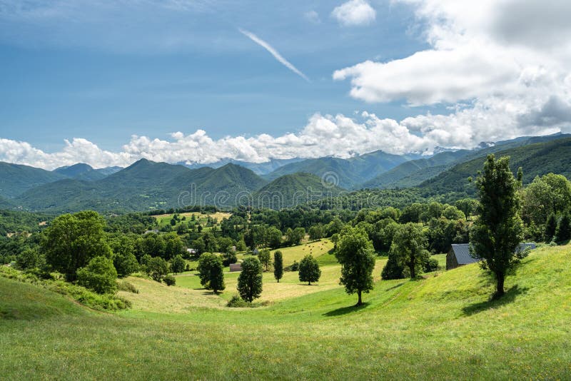 Mountain Landscape in Ariege Pyrenees France Stock Photo - Image of ...