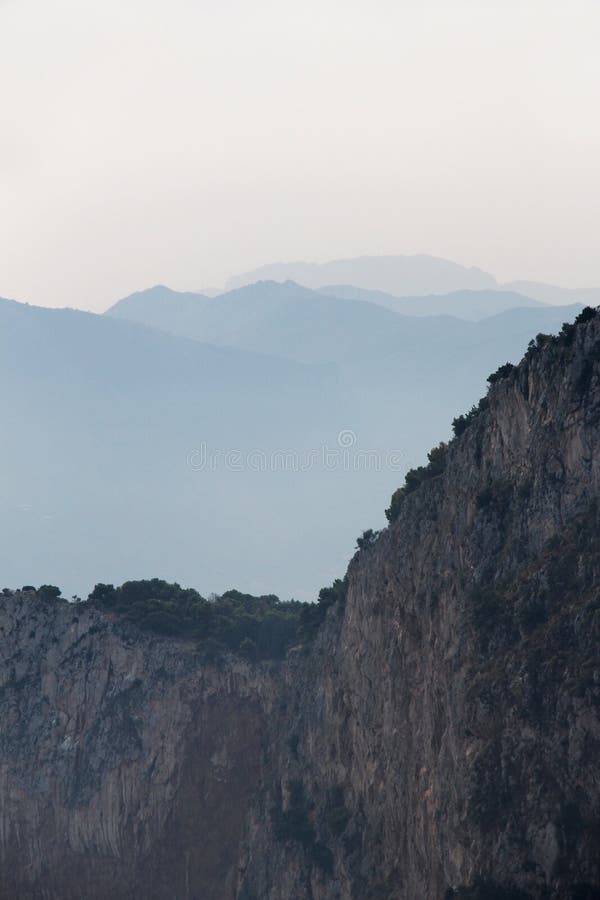 Mountain Landscape, in Backlight Stock Photo - Image of mountain ...