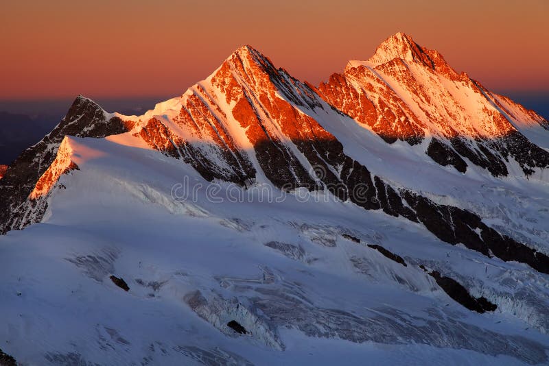 Mountain Landscape in Berner Oberland Stock Photo - Image of panoramic ...