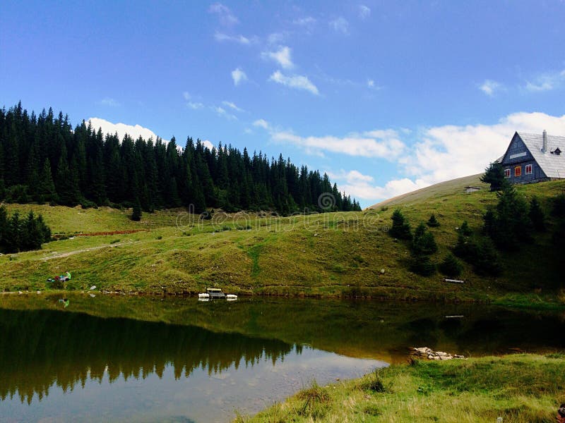 Mountain landscape stock photo. Image of mountain, trees - 94810704