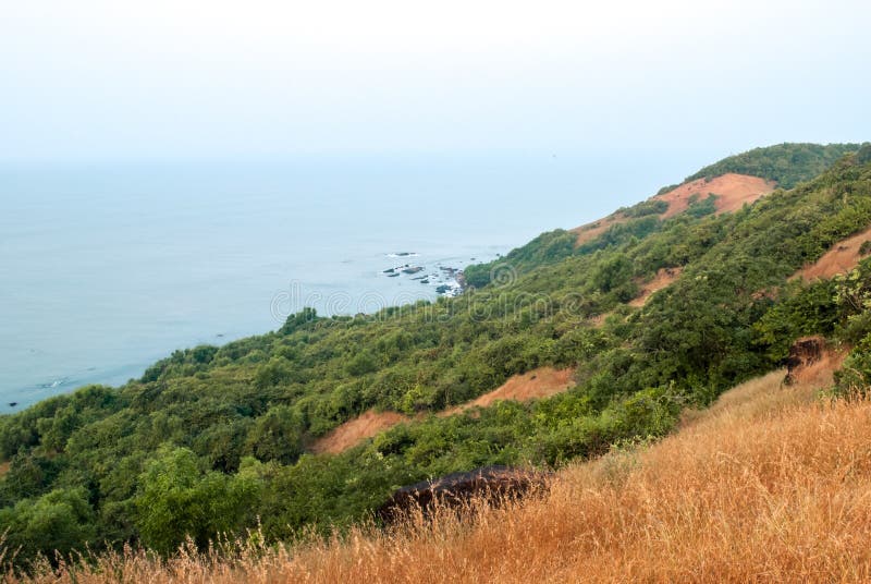 Mountain Landscape Dawn in Goa Stock Photo - Image of grass, hills ...