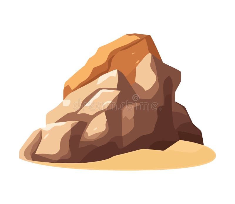 Mountain Landscape of Granite Stock Vector - Illustration of cartoon ...