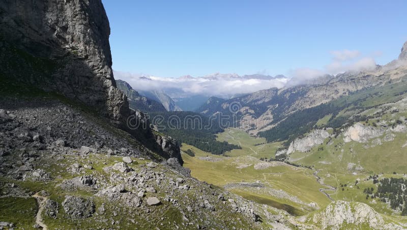 Mountain Landscape of the Circus of Gavarnie, High Pyrenees Stock Photo ...