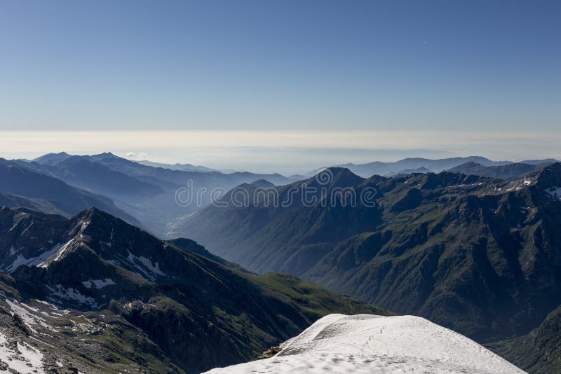 Mountain landscape stock photo. Image of hiker, levanna - 87597118