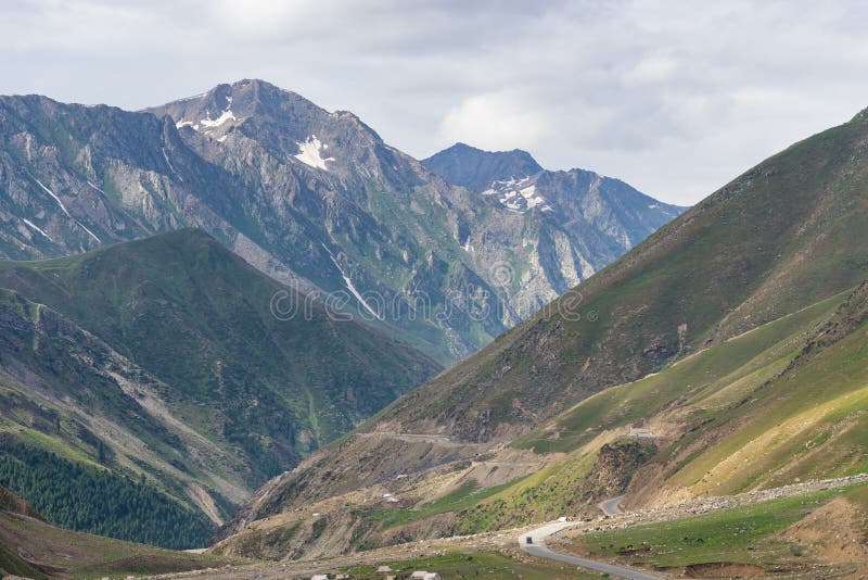 Mountain Landscape of Pakistan in Summer Stock Image - Image of grass ...