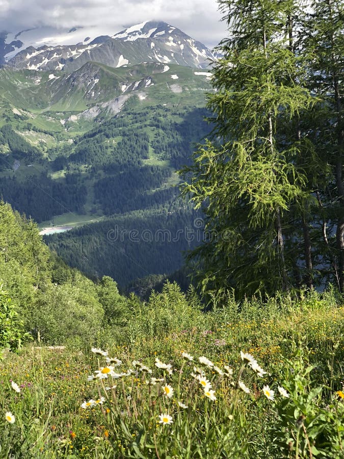 Mountain Landscape. Beautiful View of the Mountains and the Sky Stock ...