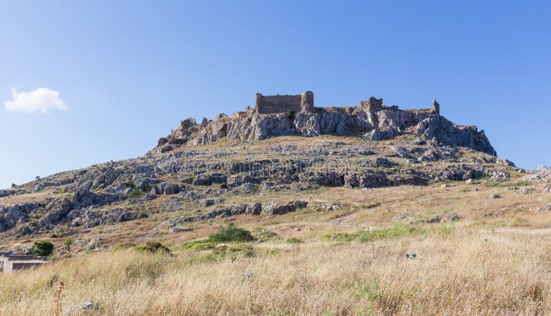 Mountain Landscape in Rhodes in Greece Stock Photo - Image of greek ...