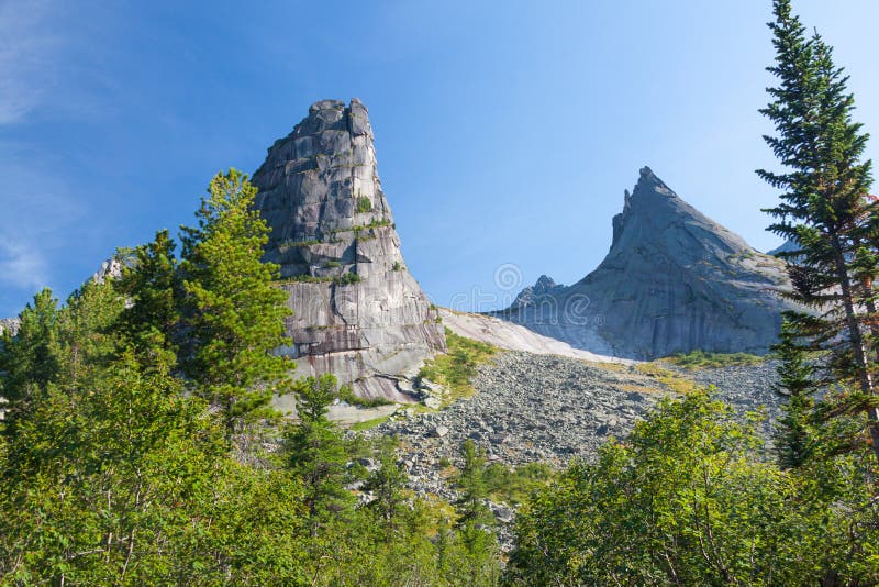 Mountain Landscape with River Stock Image - Image of idyllic, river ...