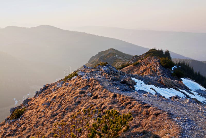 Mountain Landscape with Rock Path Stock Photo - Image of travel, rocks ...