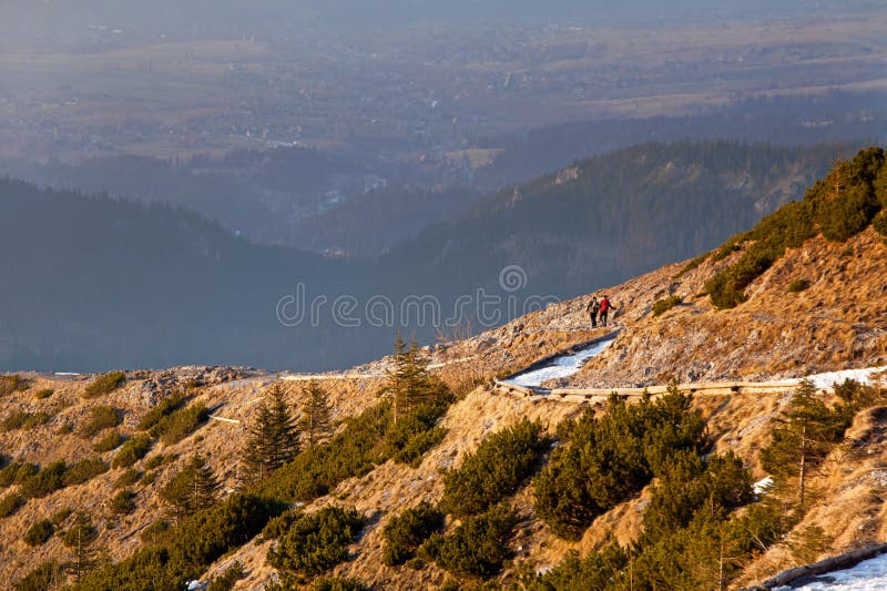 Mountain Landscape with Rock Path Stock Photo - Image of hike, park ...