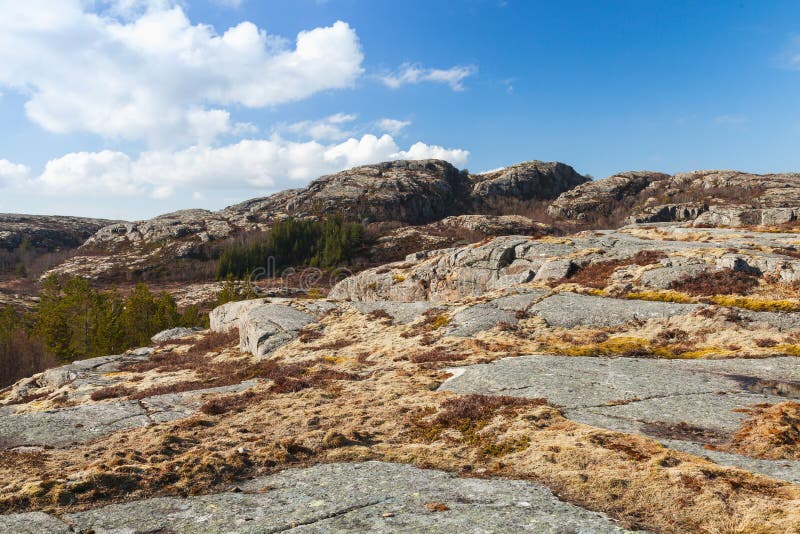 Mountain Landscape with Rocks, Norway Stock Photo - Image of nature ...