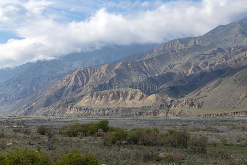 Mountain Landscape in the Samur River Valley. Dagestan Stock Image ...