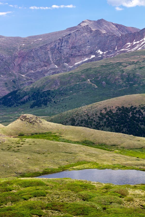 Mountain Landscape Scene Colorado Stock Image - Image of grass, hills ...