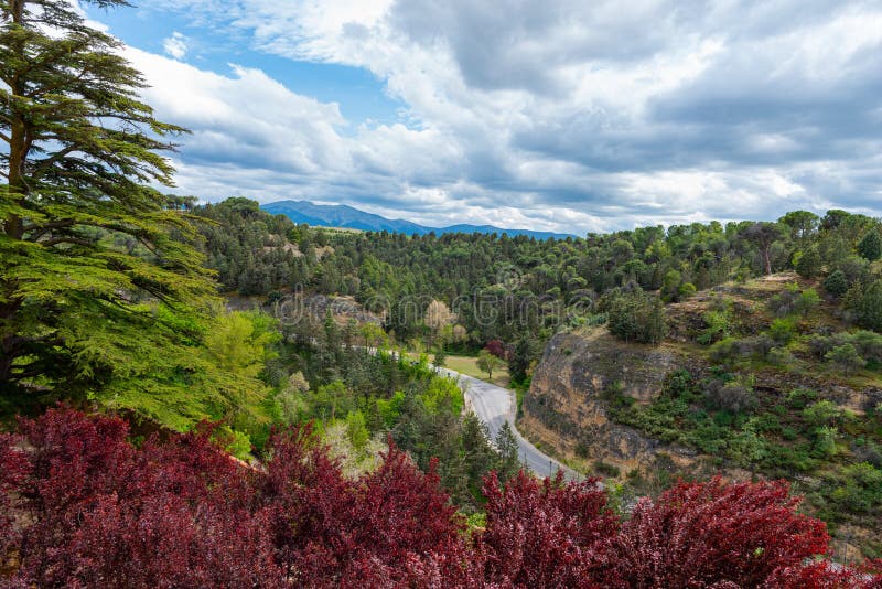 Mountain Landscape in Segovia, Castilla Y Leon, Spain Stock Photo ...