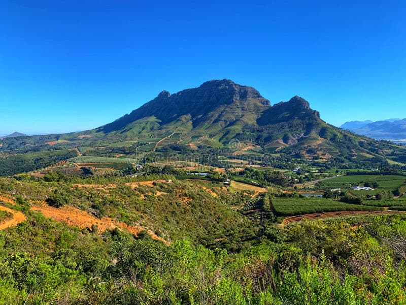 Mountain Landscape stock image. Image of south, simonsberg - 159724249