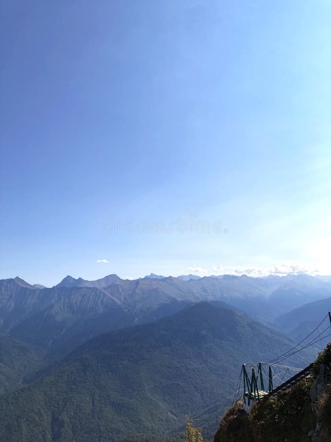 Mountain Landscape. Sky and Spaciousness. Mobile Photography. Stock ...