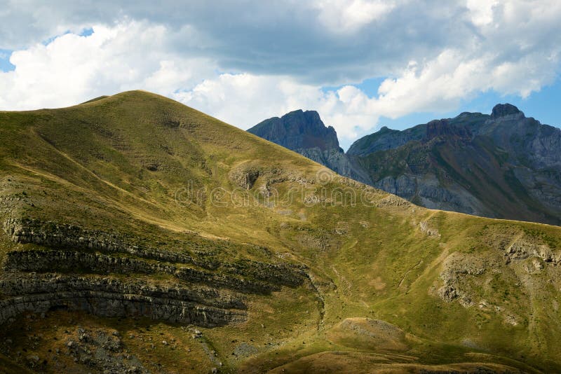 Mountain Landscape in Spanish Pyrenees Stock Image - Image of scenic ...