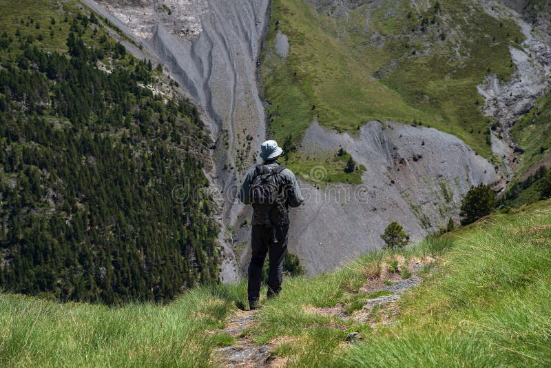 Mountain Landscape in Spring Stock Image - Image of hiker, spring ...