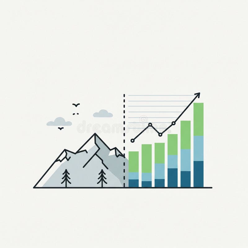 Bar Chart Mountain Stock Illustrations – 231 Bar Chart Mountain Stock ...