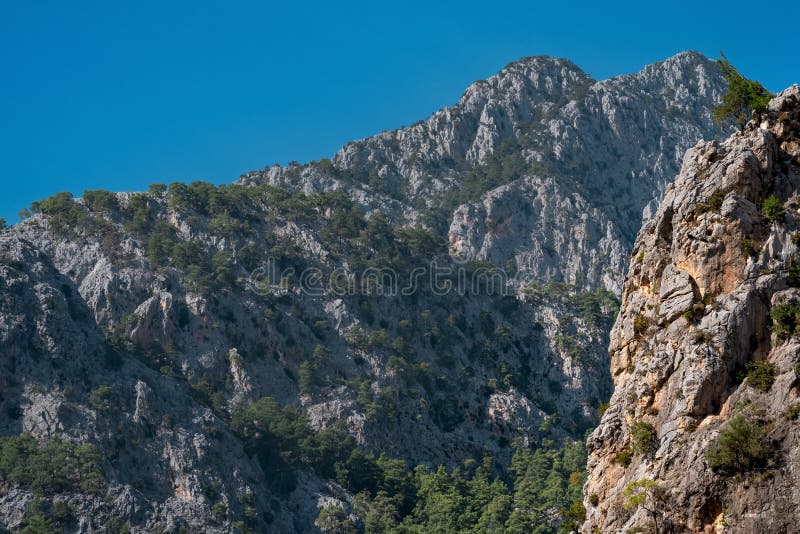 Mountain Landscape, Tops of Limestone Rocks of the Taurus Range Stock ...