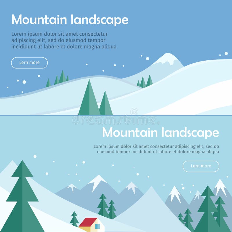 Mountain Header Banners Stock Illustrations – 94 Mountain Header ...