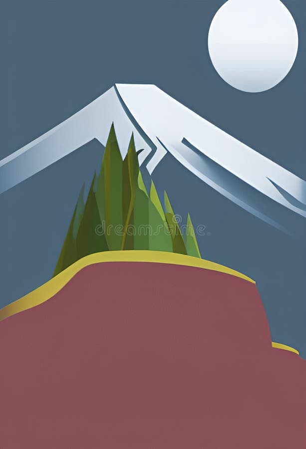 Mountain landscape vector stock vector. Illustration of outdoors ...
