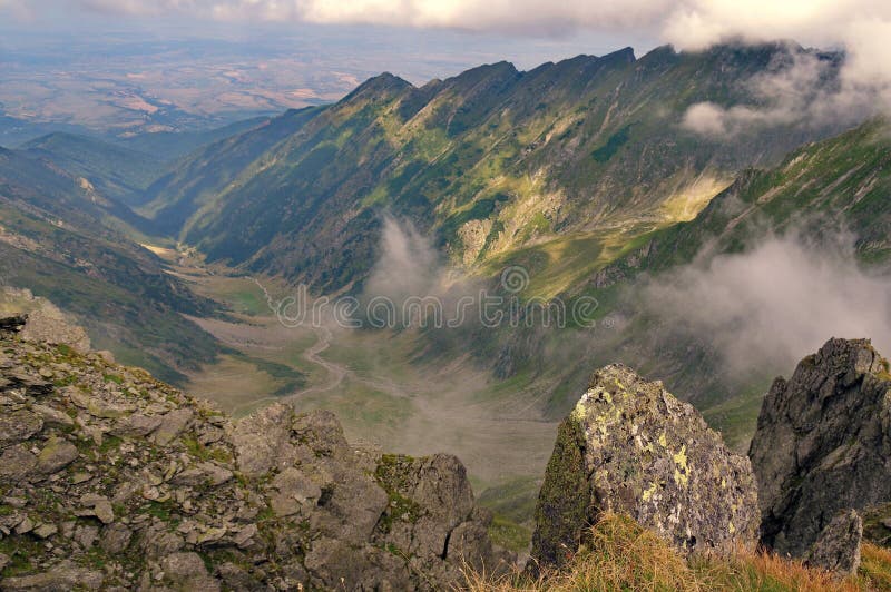 High Altitude. Summer Landscape in Fagarasi Mountains, Landmark ...