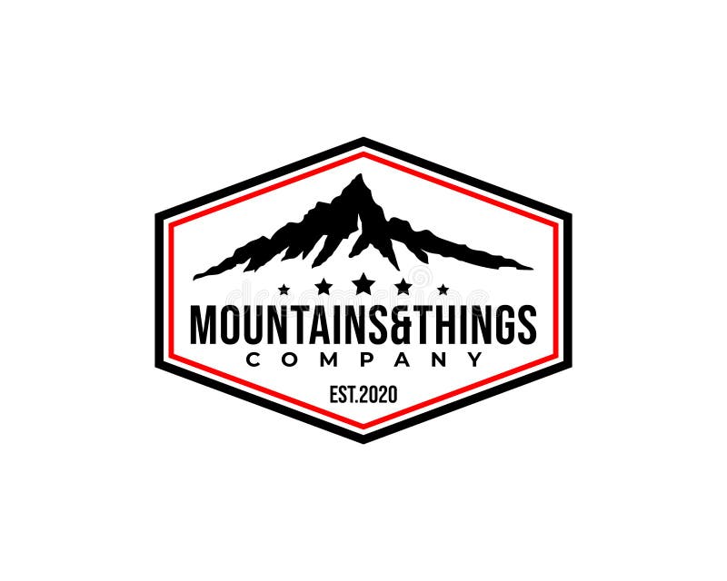 Himalayan Mountain Logo Design Template Stock Vector - Illustration of ...
