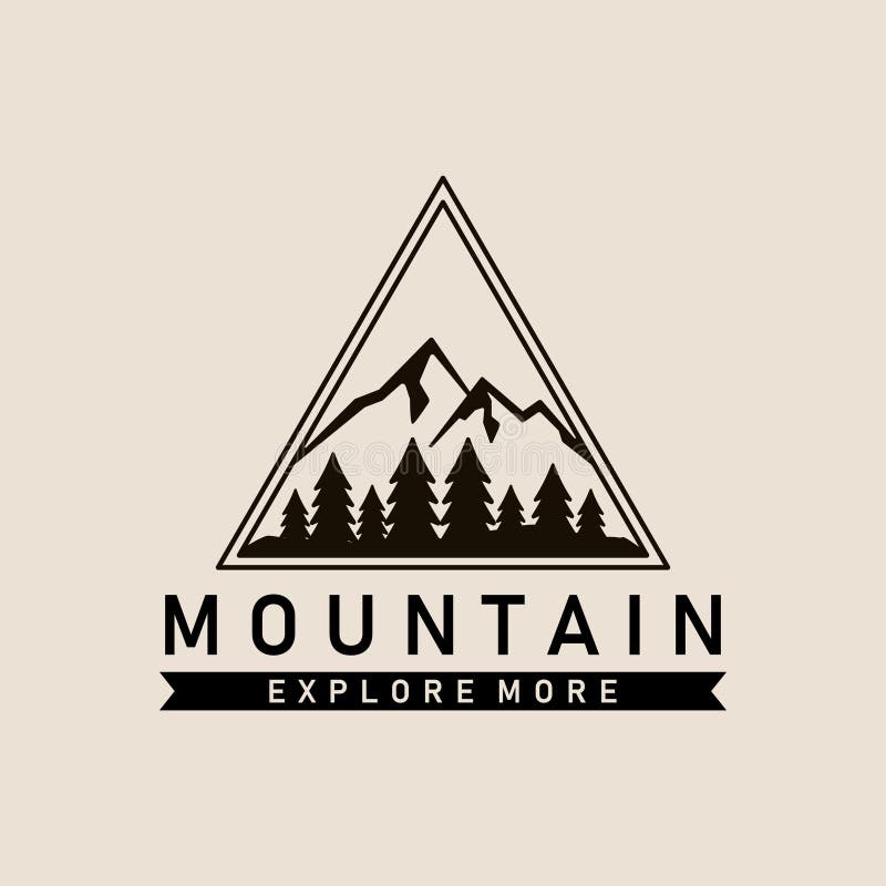 Mountain Logo Design Vector Illustration, Outdoor Adventure Stock ...